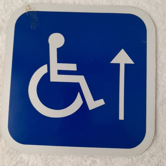 Wall Decor | Handicap Wheelchair Metal Sign 8x8 | Poshmark
